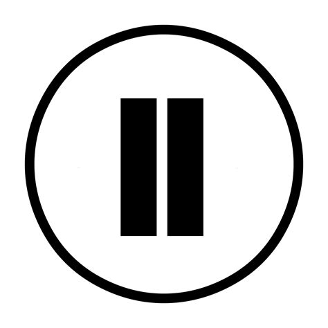 Multimedia Pause Button Icon On Transparent Background 18251091 PNG