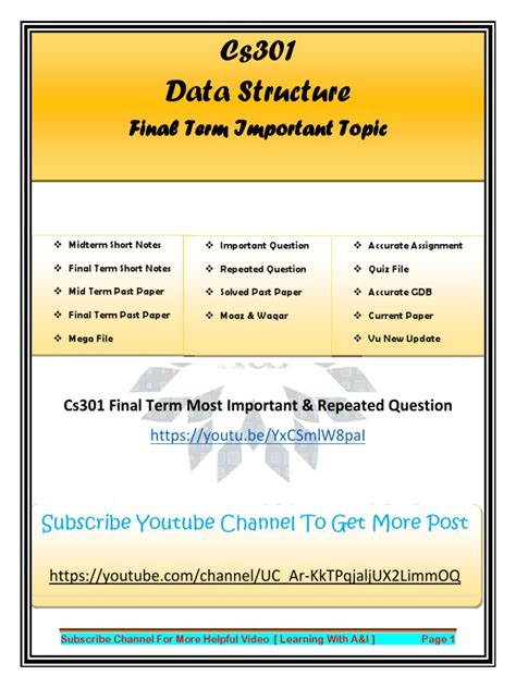 Cs301 Final Term Fdg Pdf
