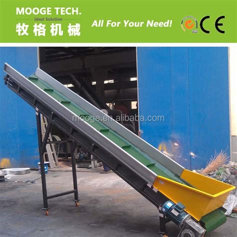 폐기물 플라스틱 필름 그리기 벨트 컨베이어 재활용 기계