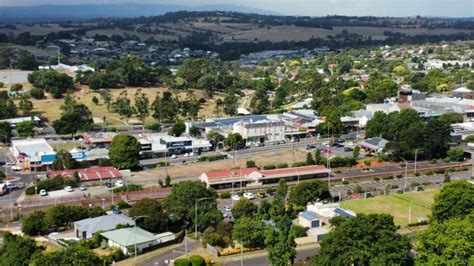 Ariel View Looking Over Drouin Main Street Stock Image Image Of Ariel Main 366303921