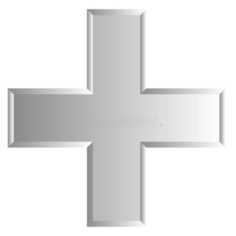 Cross Plus Sign Symbol For Healthcare Or Generic Logo Usage Stock