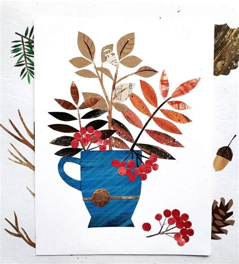 Осенний букет Осенние художественные проекты Художественные коллажи