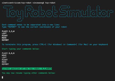 Github Simmatrixnodejs Toy Robot Simulator A Nodejs Command Line Application Of A Toy Robot