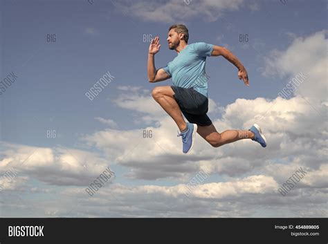 Energetic Person Jumping