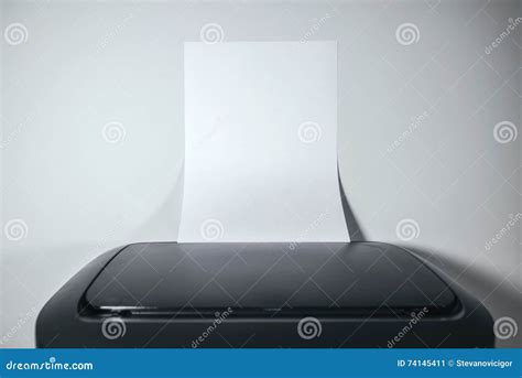 Printer Output Tray With Paper Sheet Royalty Free Stock Photography CartoonDealer Com