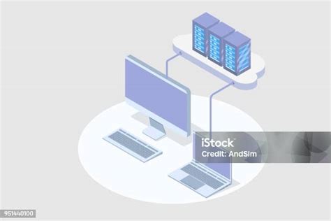클라우드 컴퓨팅 기술 3d 아이소메트릭 개념 벡터 일러스트입니다 3차원 형태에 대한 스톡 벡터 아트 및 기타 이미지 3차원 형태 개념 경영자 Istock