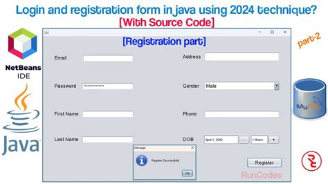 Login And Registration Java How To Create A User Registration Form In Java Using Mysql