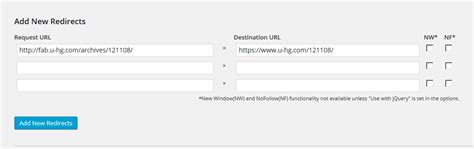 Quick Pagepost Redirect Plugin を使ってみた