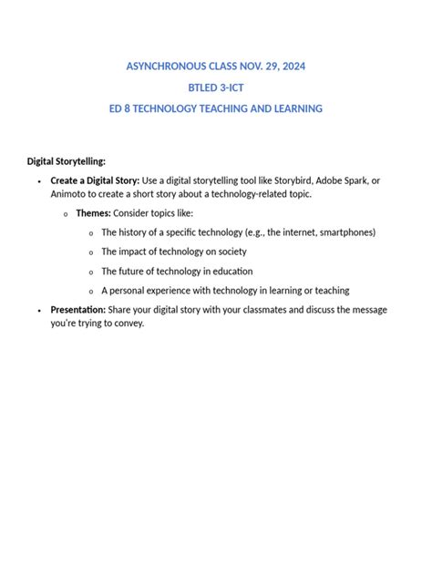 Asynchronous Class Nov 29 2024 Pdf