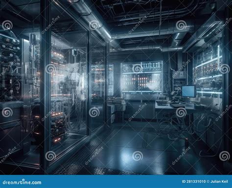 AIpowered Lab With Simulations And Experiments Royalty Free Stock Image CartoonDealer Com