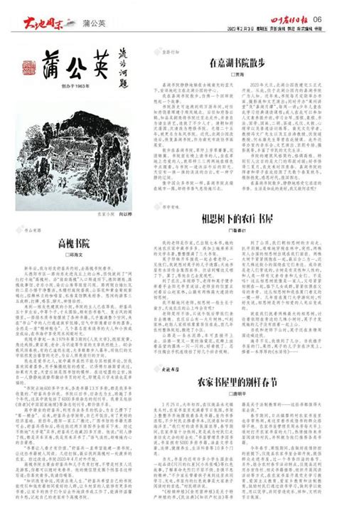 第 06 版 大地周末蒲公英 20230203期 四川农村日报