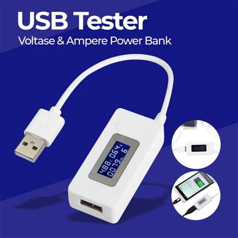 Jual Xon Tester Usb Test Voltmeter Ampere Ammeter Power Charger Voltage Baterai Power Bank Kabel