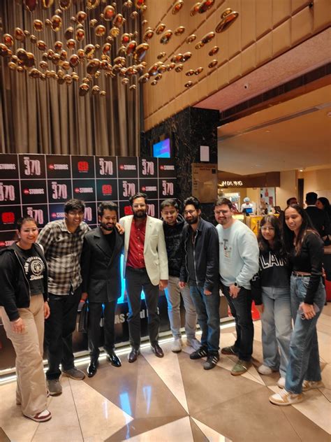 Rtr Shivang Mishra On Linkedin Article370 Meetthestars Previewscreening Inspiringmoments