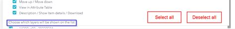 Enable The Possibility To Select All Deselect All Esri Community