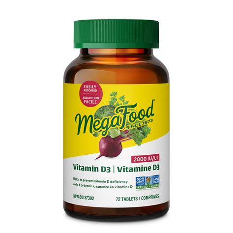 Megafood Vitamin D3 2000 Iu 72 Tablets