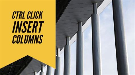 Ctrlclick To Insert Columns Excel Tips Mrexcel Publishing
