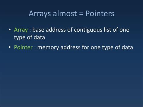 Pointers And Arrays Ppt Download