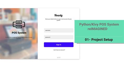 Python Kivy POS System V2 01 Project Setup YouTube
