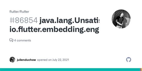 Java Lang Unsatisfiedlinkerror Io Flutter Embedding Engine Flutterjni Loadlibrary Issue