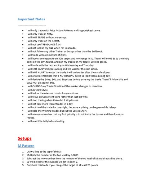 Bull Scout Notes Pdf Market Economics Financial Markets