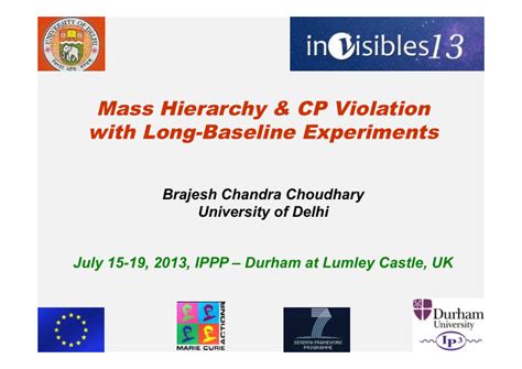 [ppt] mass hierarchy and cp violation with long baseline experiments