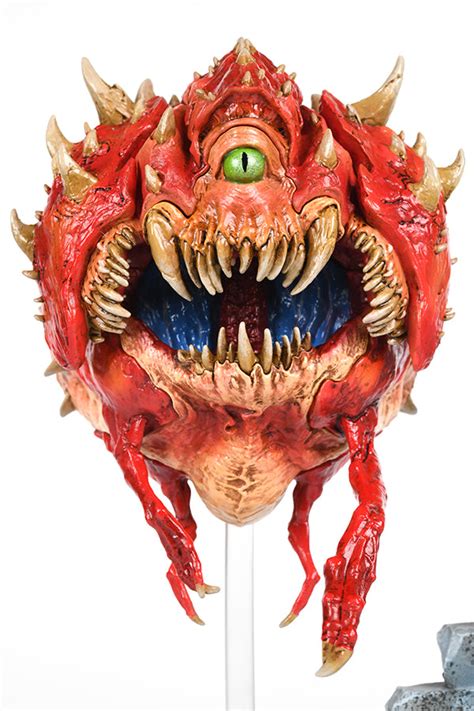stl file cacodemon doom eternal dynamic pose with base for 55 off