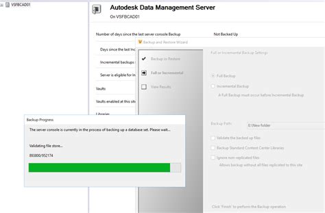 Vault 2020 Backup Take Too Longmultiple Validations Autodesk Community
