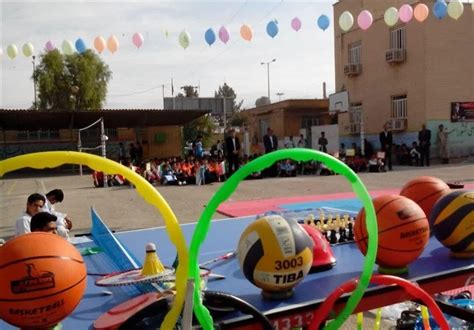 اجرای المپیادهای ورزشی درون‌مدرسه‌ای و توزیع تجهیزات ورزشی در مدارس