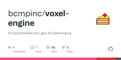 Github Bcmpincvoxel Engine An Experimental Non Gpu 3d Voxel Engine