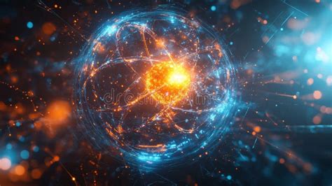 A Three Dimensional Atomic Structure In Deep Blue Space Featuring A