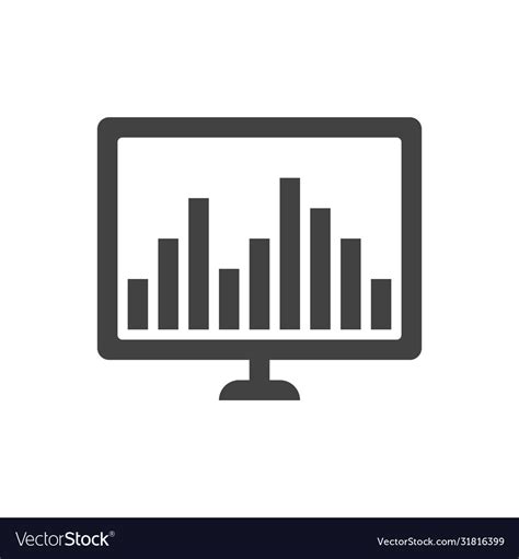 Data Presentation Icon Royalty Free Vector Image
