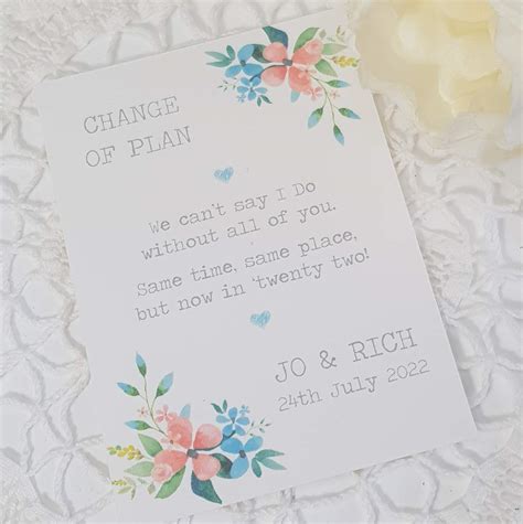 Change The Date Cards By Jo Wedding Stationery Cardiff