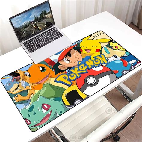 포켓몬 게임용 마우스 패드 귀여운 마우스 패드 카펫 만화 Pc 액세서리 대형 키보드 매트 데스크 프로텍터 애니메이션 매트 노트북 Aliexpress