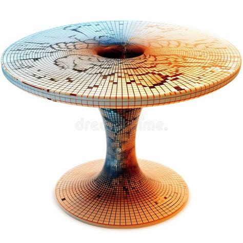 Algorithmic Art Table Isolated On White Background Design Stock Algorithmic Art Table Isolated On White Background Design Stock