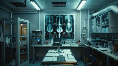 Medical X Rays In A Laboratory Created With Generative Ai Scan Of A Human Patients Chest Stock