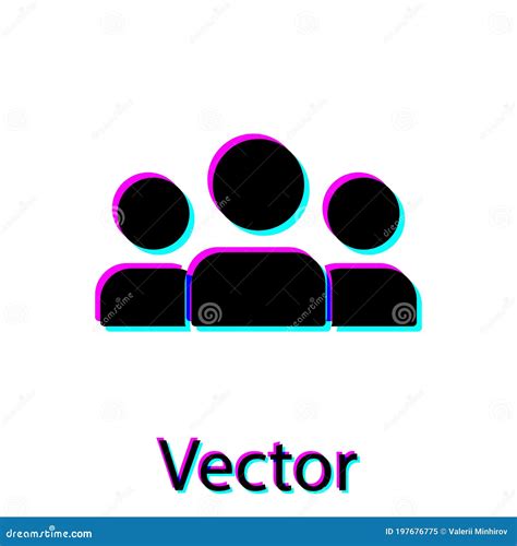 Black Users Group Icon Isolated On White Background Group Of People Icon Business Avatar