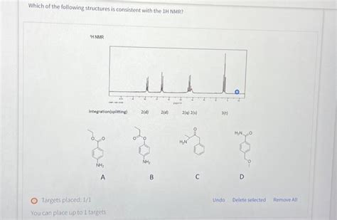 solved which of the following structures is consistent with