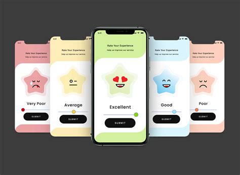 5 Star Rating Ui Design For Mobile Behance