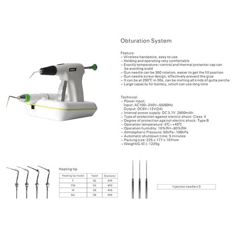 Dental Endo Gutta Percha Obturation System Obturation Pen And Gun Buy