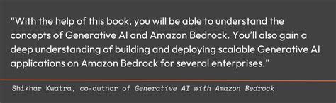 generative ai with amazon bedrock build scale and secure generative