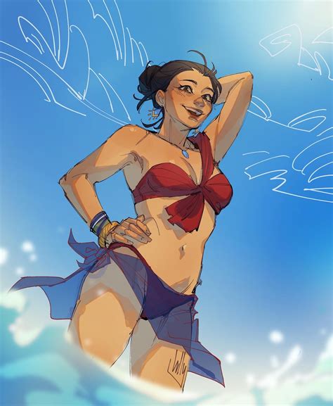 Rule 34 1girls Armpits Asian Asian Female Beach Bikini Earrings Female Female Only Looking At