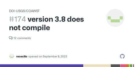 Version 38 Does Not Compile · Issue 174 · Doi Usgscoawst · Github