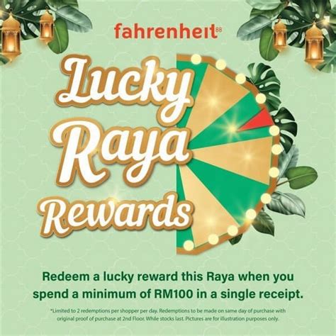 Now Till 31 May 2021 Fahrenheit88 Lucky Raya Rewards