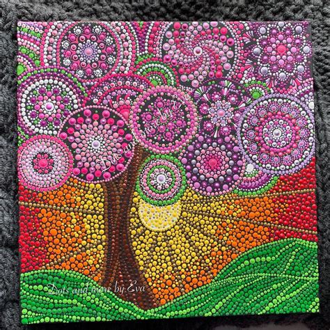 Dot Art On Canvas At Frank Keith Blog