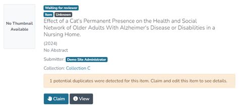 Basic Duplicate Detection For Submissionworkflow Dspace 8x