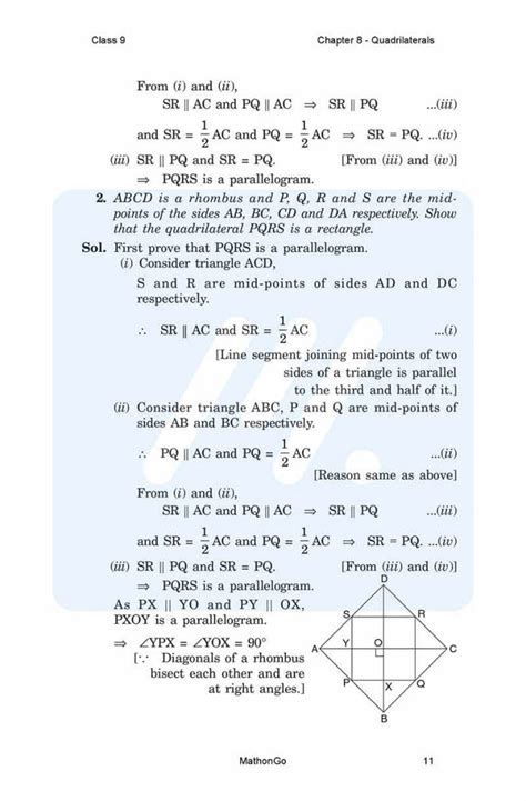 Ncert Solutions For Class 9 Maths Chapter 8 Quadrilaterals Mathongo