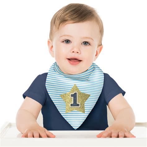 First Birthday Boy Bib Discount Party World
