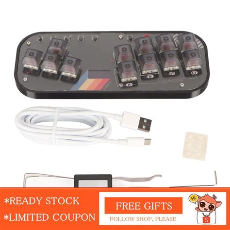Nearbeauty Keyboard For Hitbox Mini Fighting Game Controller Socd Arcade Fight Stick Mixbox