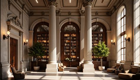 Neoclassicism Style Library Architecture Design Ideas