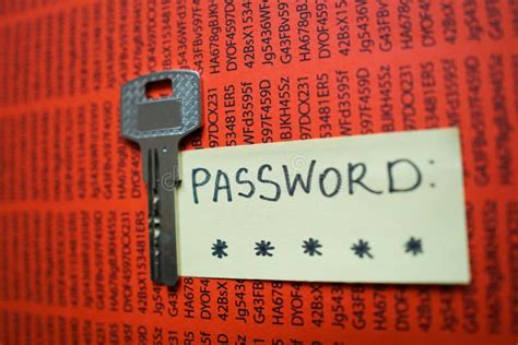 Secret Password Written On Paper Note On Background Login Access Encryption And Cyber Security